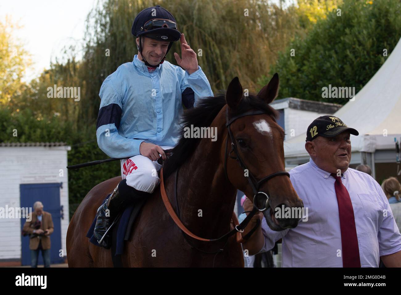 Windsor, Berkshire, UK. 10th October, 2022. Horse Broadspear ridden by ...
