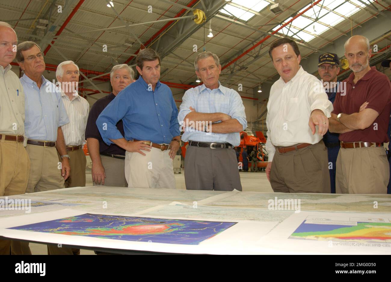 President George W. Bush Visit - 26-HK-6-91. Hurricane Katrina Stock ...