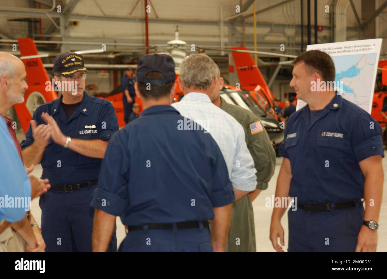 President George W. Bush Visit - 26-HK-6-250. POTUS greeting USCG ...
