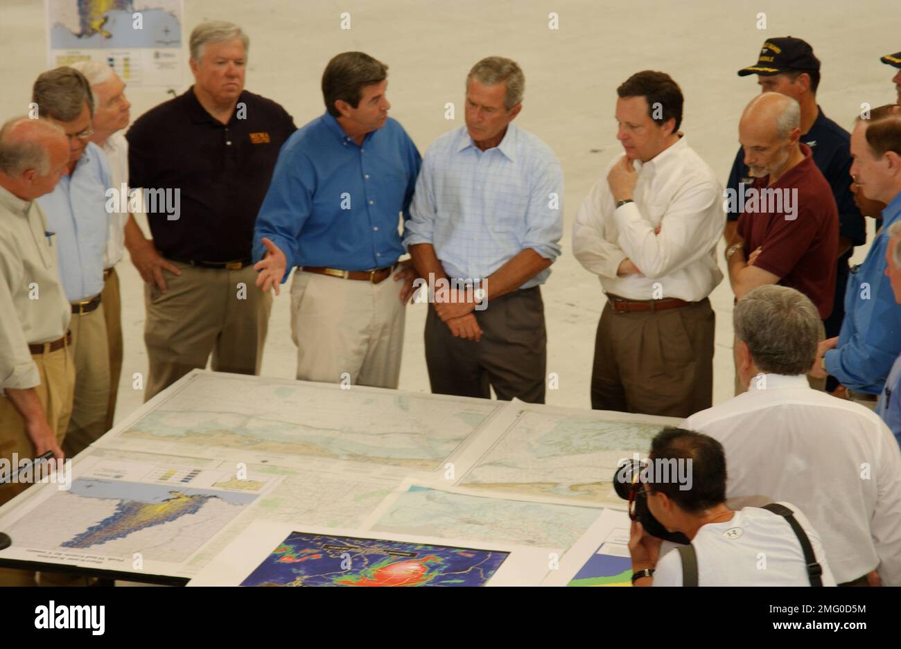 President George W. Bush Visit - 26-HK-6-83. Hurricane Katrina Stock ...