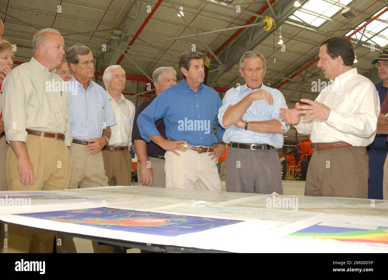 President George W. Bush Visit - 26-HK-6-113. Hurricane Katrina Stock ...