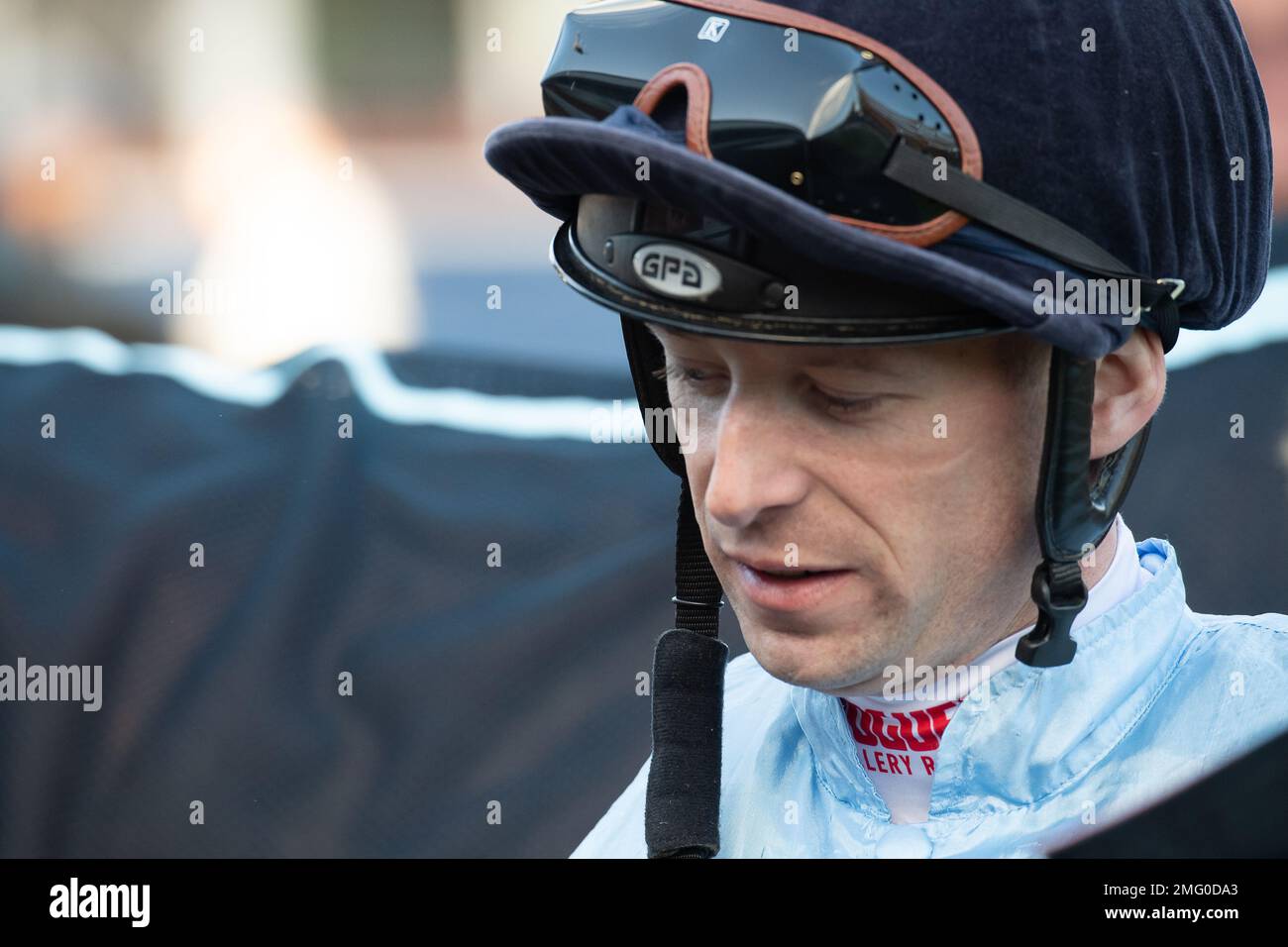 Windsor, Berkshire, UK. 10th October, 2022. Jockey Jack Mitchell winner ...