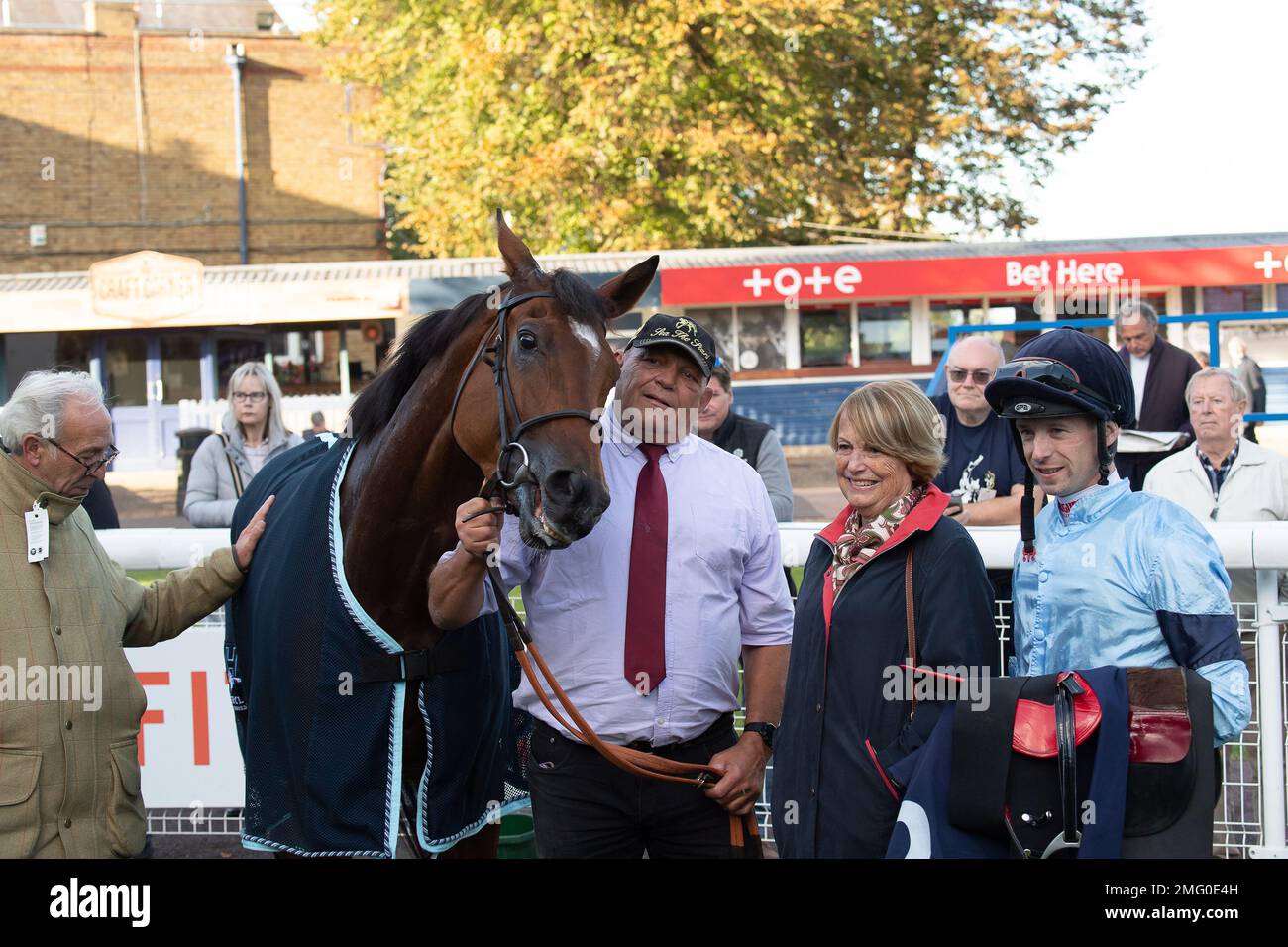 Windsor, Berkshire, UK. 10th October, 2022. Horse Broadspear ridden by ...
