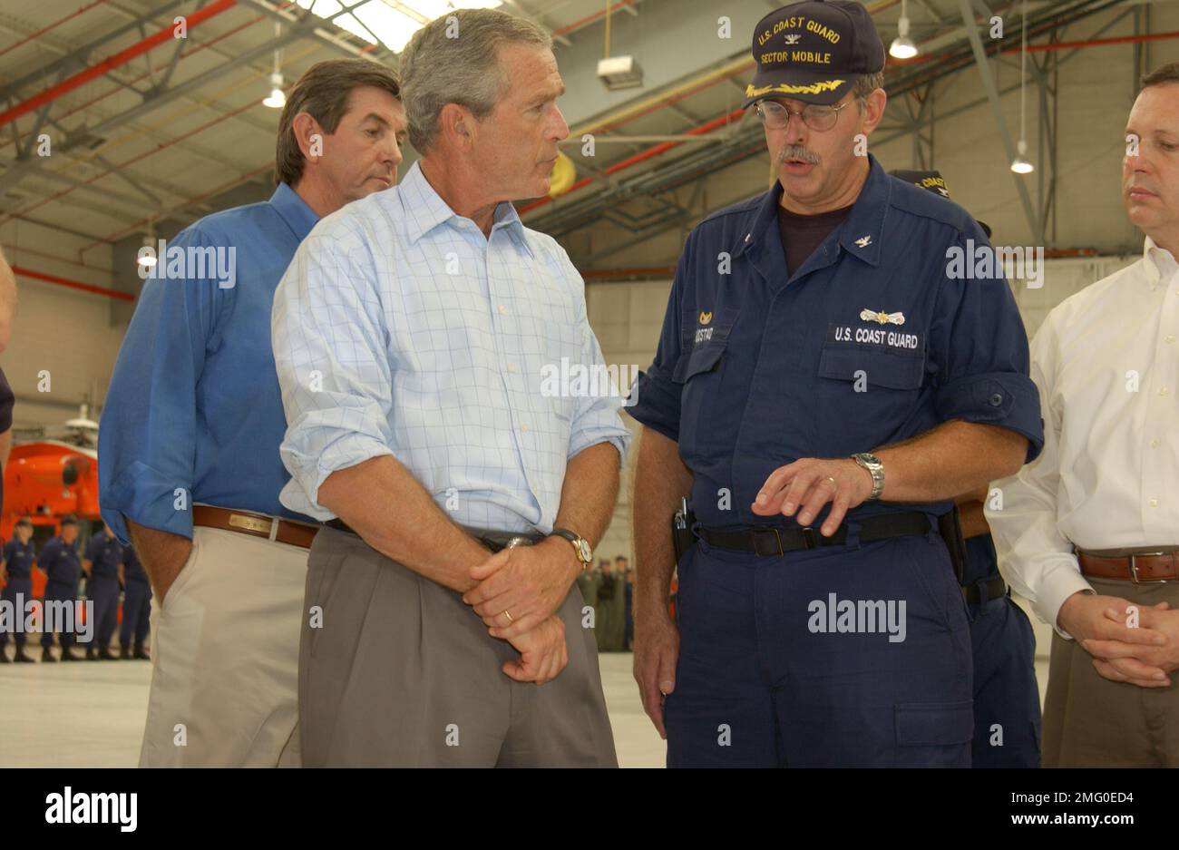 President George W. Bush Visit - 26-HK-6-109. Hurricane Katrina Stock ...