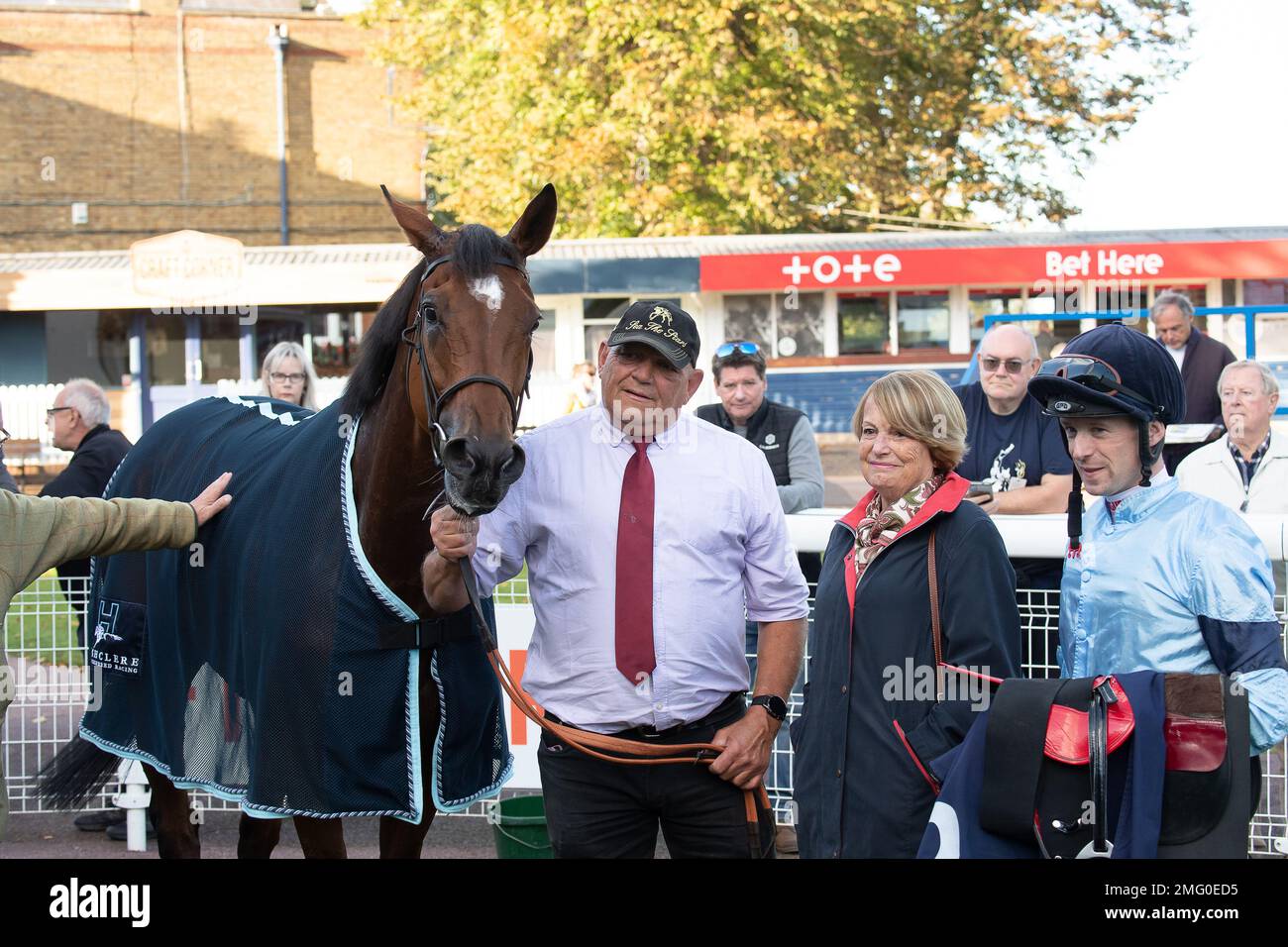 Windsor, Berkshire, UK. 10th October, 2022. Horse Broadspear ridden by ...