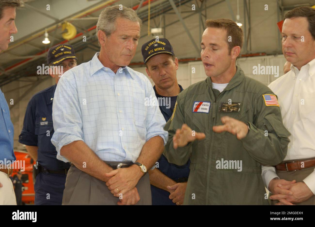 President George W. Bush Visit - 26-HK-6-226. Hurricane Katrina Stock ...