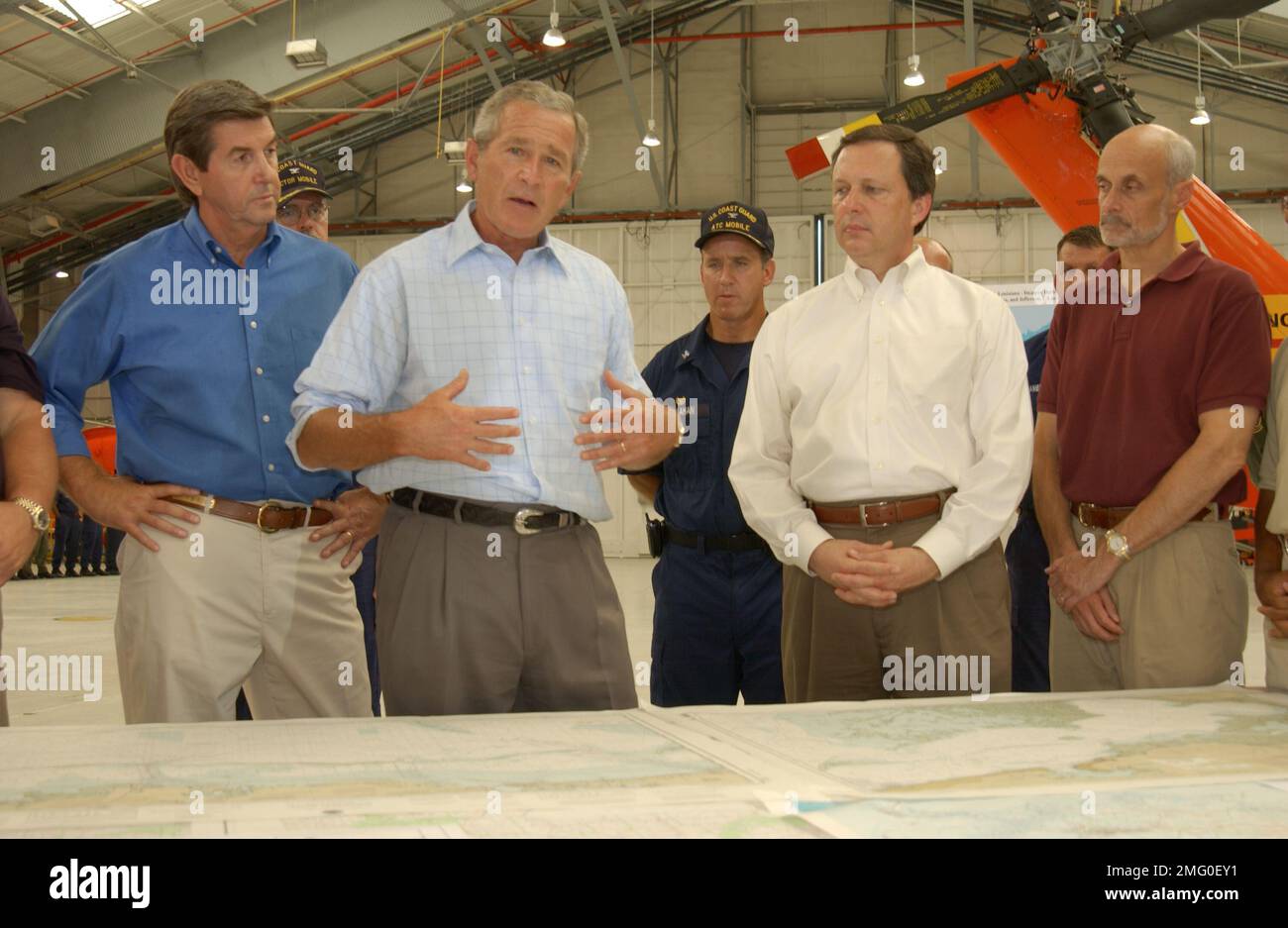 President George W. Bush Visit - 26-HK-6-51. Hurricane Katrina Stock ...