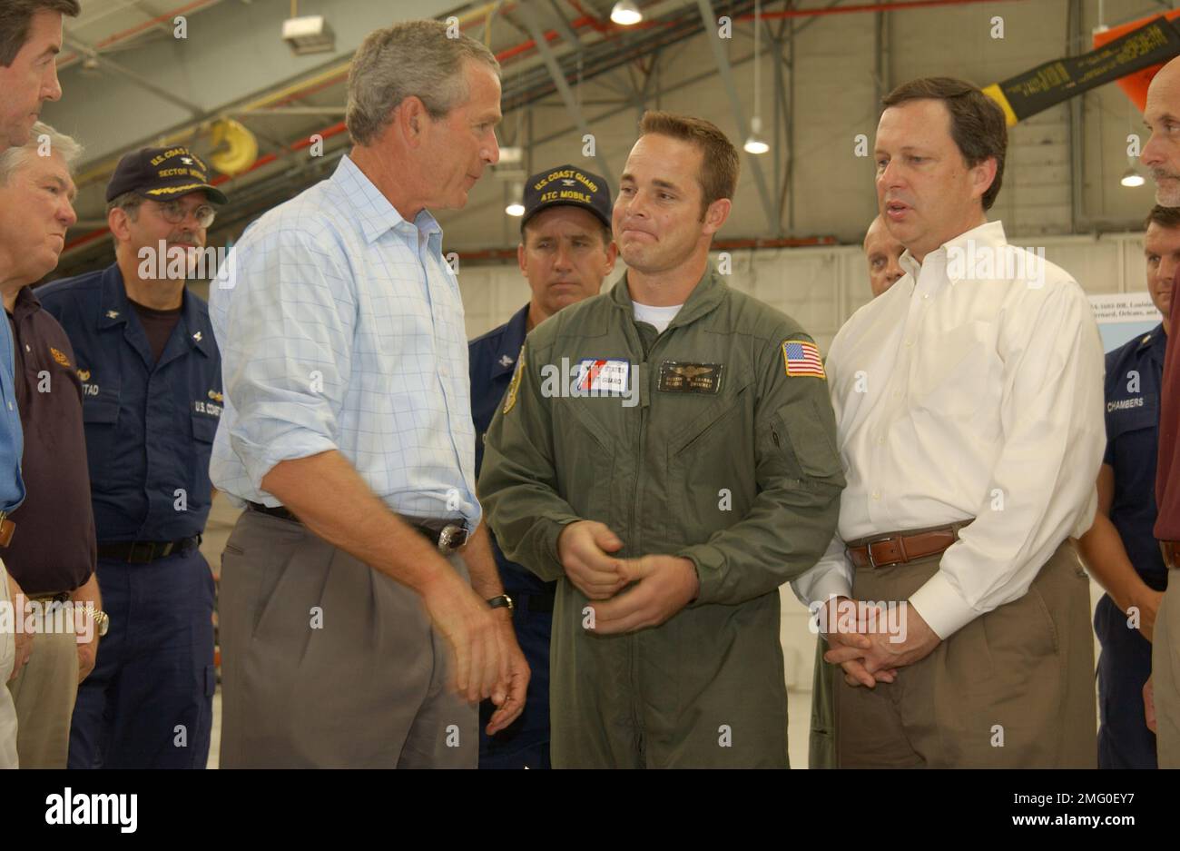 President George W. Bush Visit - 26-HK-6-224. Hurricane Katrina Stock ...