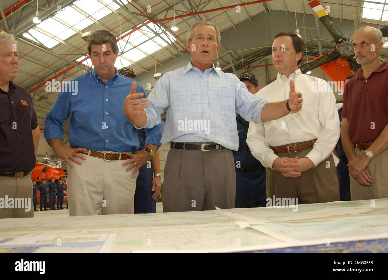 President George W. Bush Visit - 26-HK-6-89. Hurricane Katrina Stock ...