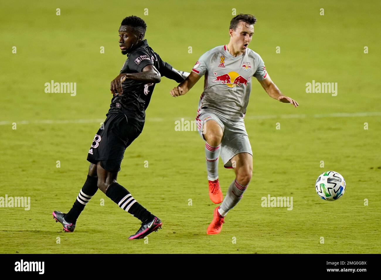Inter Miami's Blaise Matuidi, left, and New York Red Bulls midfielder ...