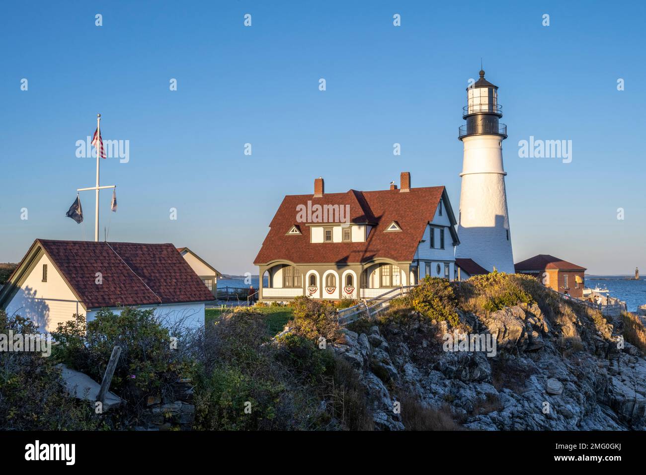 Portland Head Light and Keepers' Quarters at Cape Elizabeth and Fort ...
