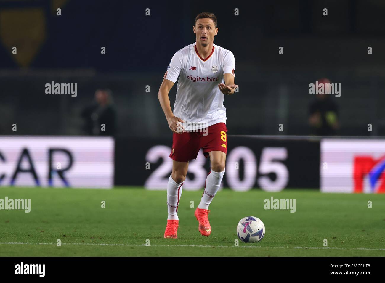 Verona, Italy, 31st October 2022. Nemanja Matic of AS Roma reacts ...