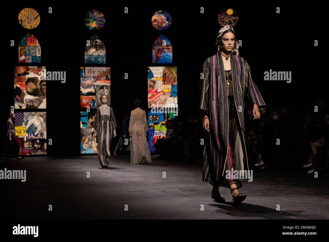 A model wears a creation for Dior's Spring-Summer 2021 fashion ...