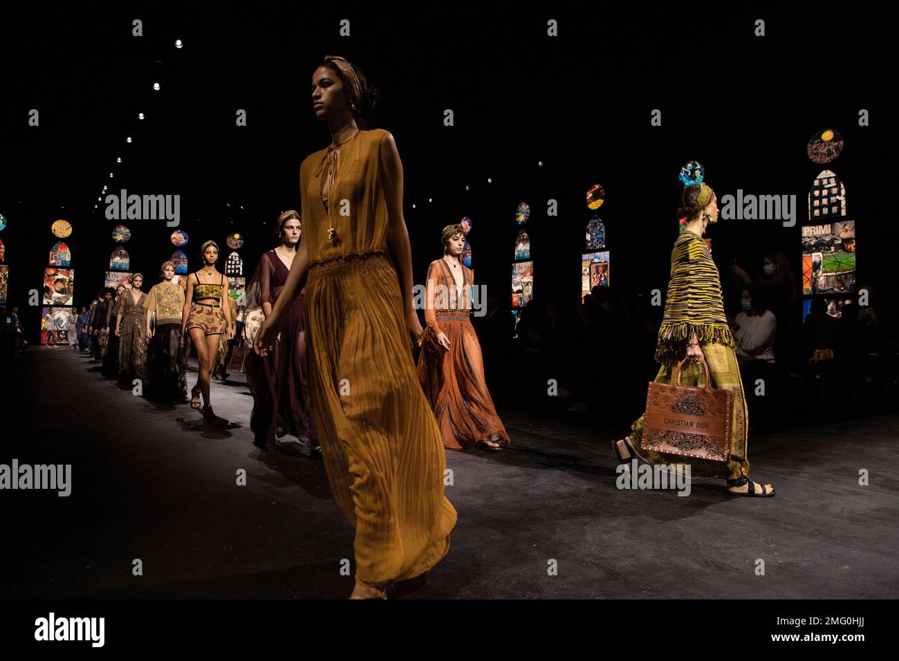 A model wears a creation for Dior's Spring-Summer 2021 fashion ...