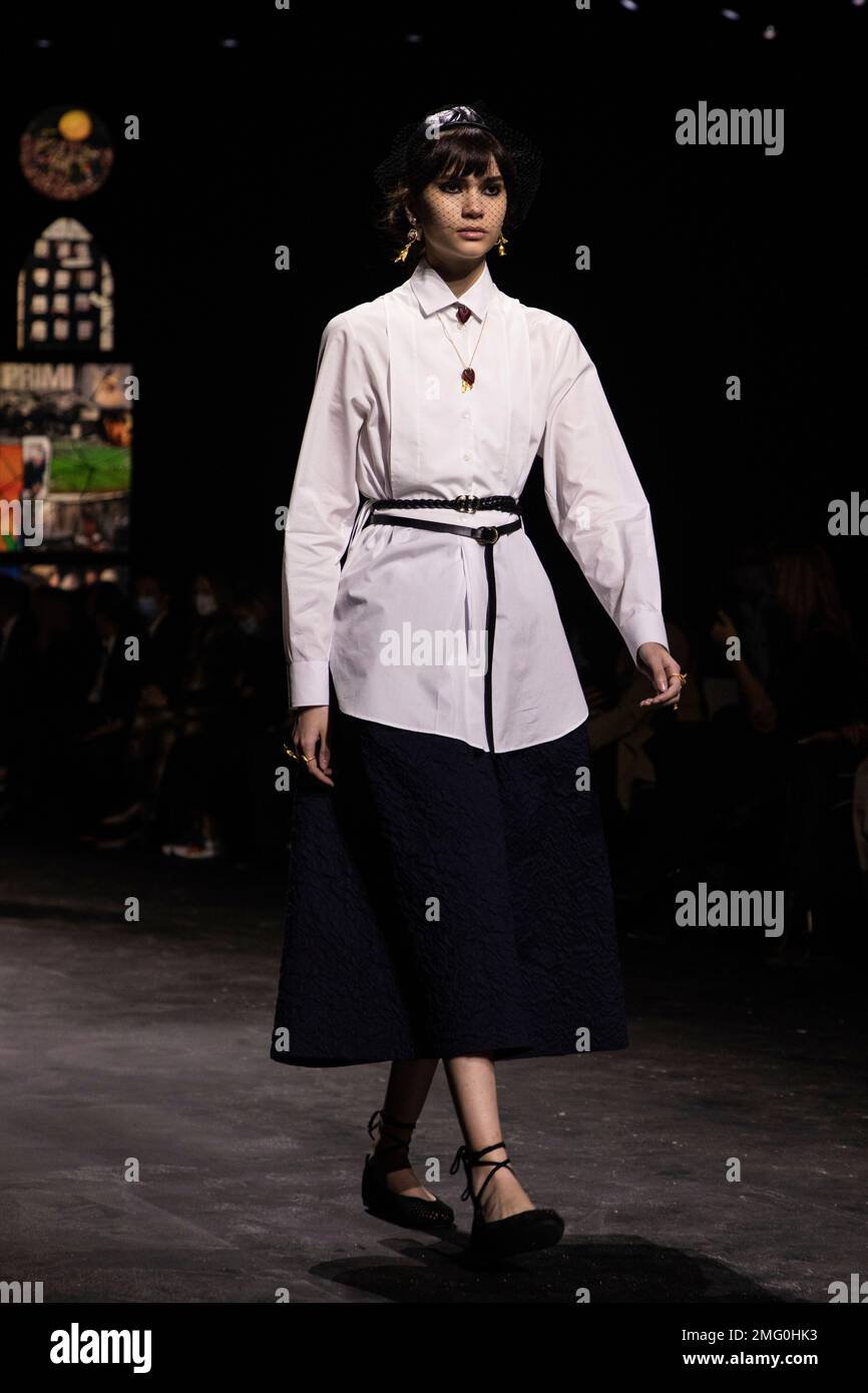 A model wears a creation for Dior's Spring-Summer 2021 fashion ...