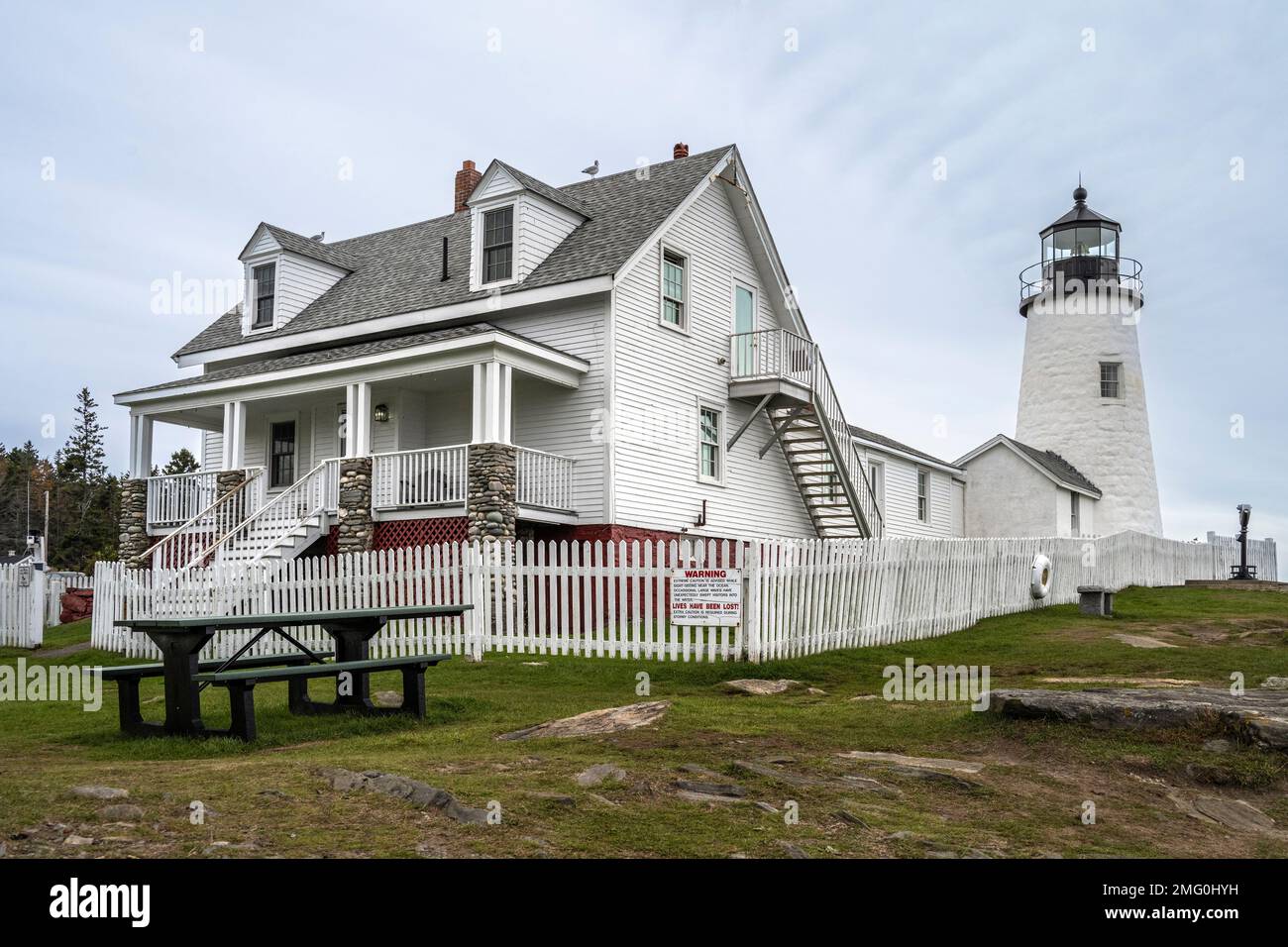 Pemaquid Point Lighthouse was commissioned by President John Quincy ...