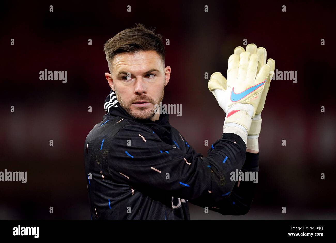 Manchester United goalkeeper Jack Butland ahead of the Carabao Cup semi ...