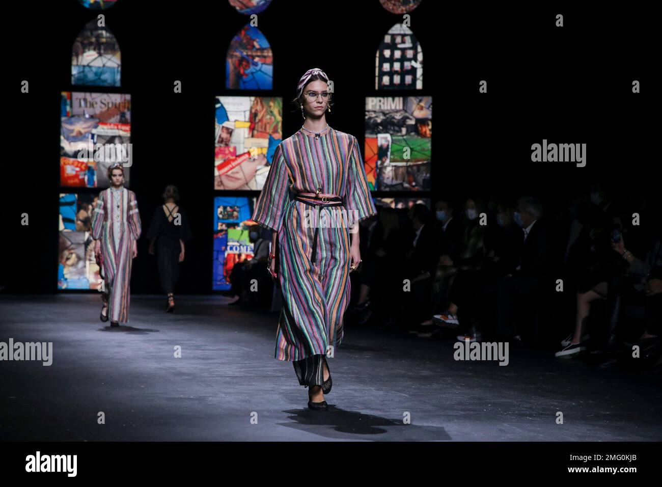 A model wears a creation for Dior's Spring-Summer 2021 fashion ...