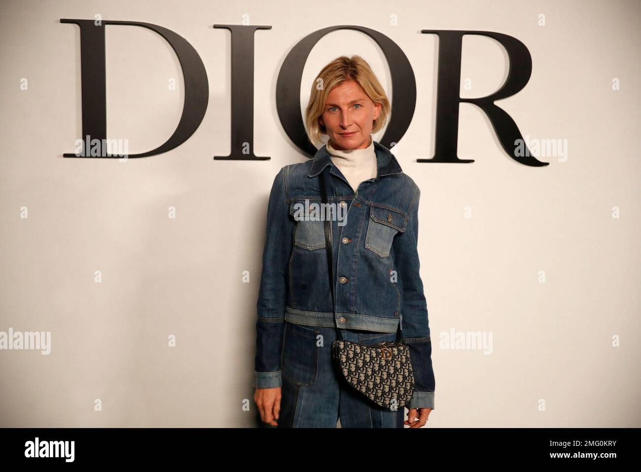 Elizabeth von Guttman poses before Dior's Spring-Summer 2021 fashion ...