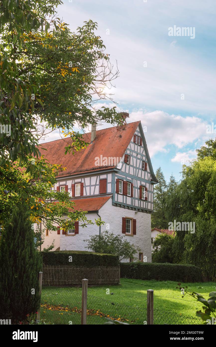 Traditional Small House With Beautiful Outdoor Decor Facade In Germany ...