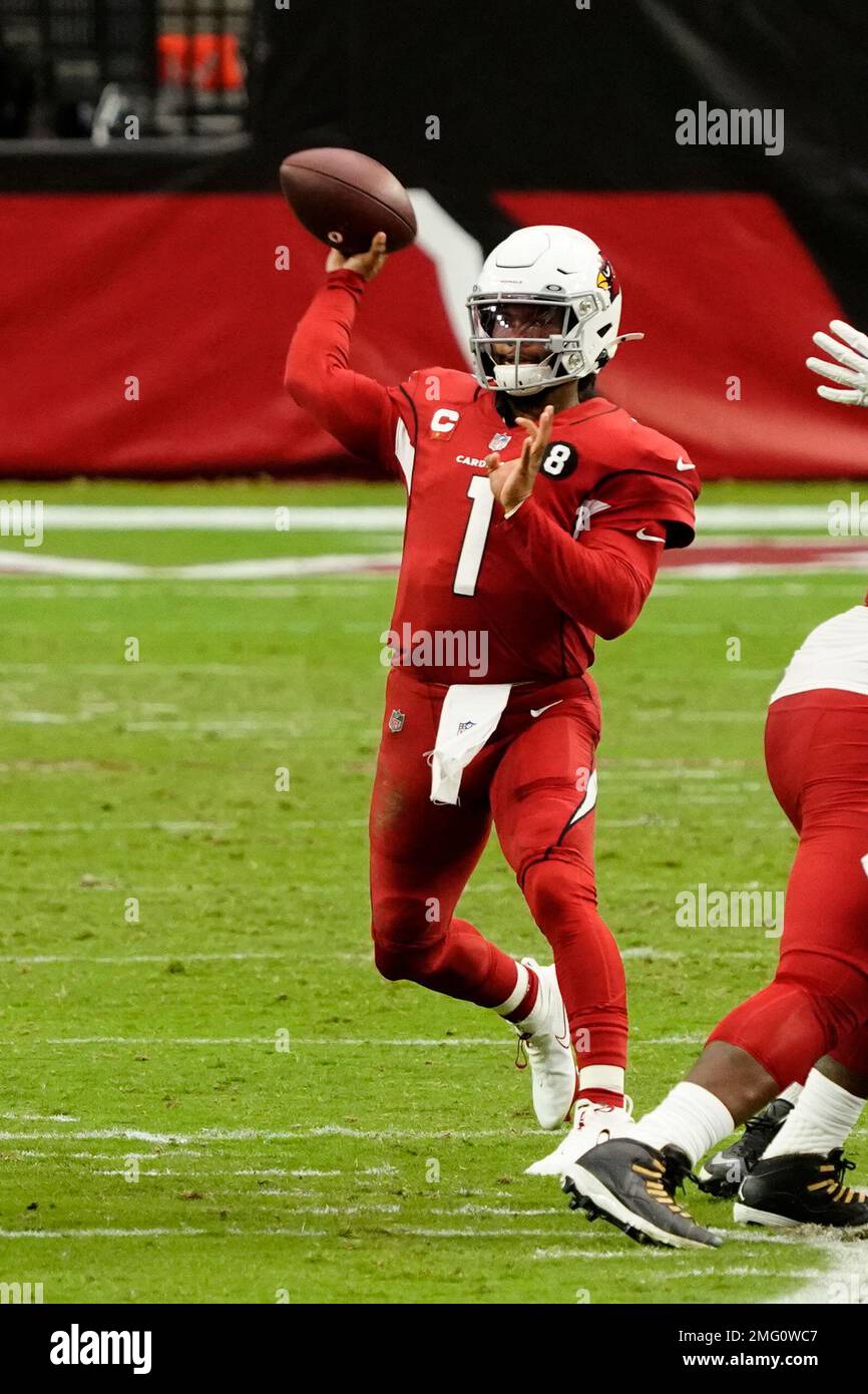 Arizona Cardinals quarterback Kyler Murray (1) during an NFL football ...