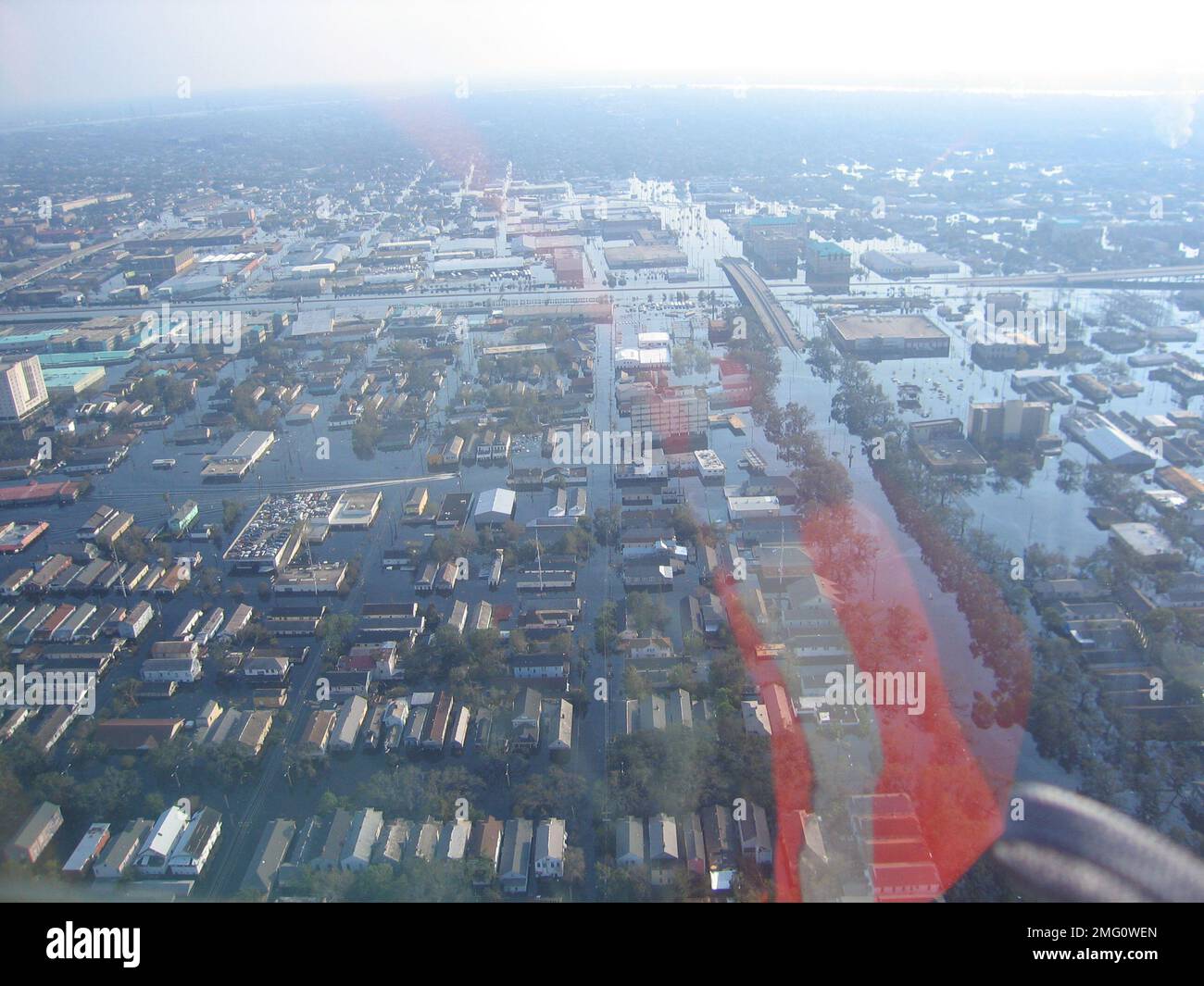 Aftermath - Flooding - Miscellaneous - 26-HK-36-201. aerial view of flooding in residential and ...