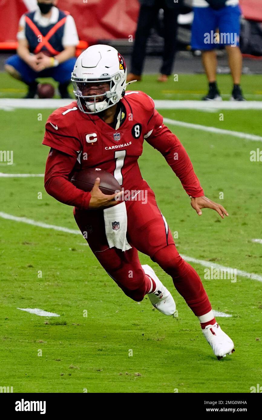 Arizona Cardinals quarterback Kyler Murray (1) during an NFL football ...