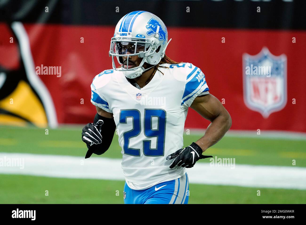 Detroit Lions cornerback Darryl Roberts (29) prior to an NFL football ...