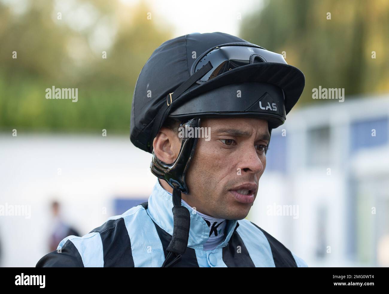 Windsor, Berkshire, UK. 10th October, 2022. Jockey Sean Levey winner of ...