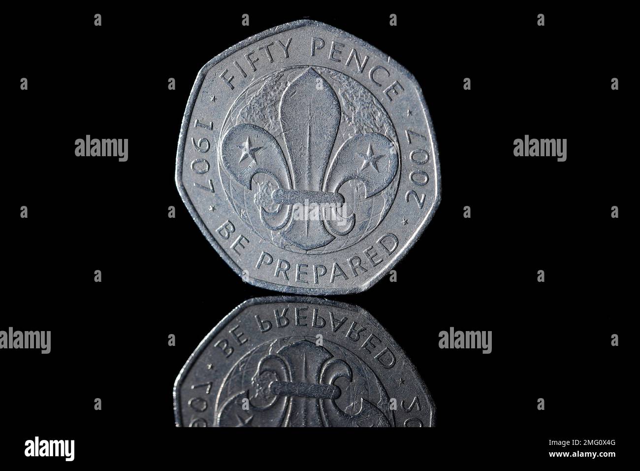 2007 scout movement coin hi-res stock photography and images - Alamy