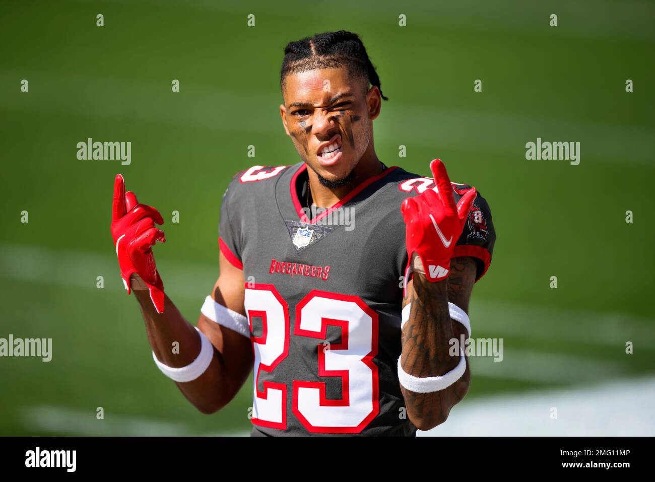 Tampa Bay Buccaneers cornerback Sean Murphy-Bunting (23) poses while ...