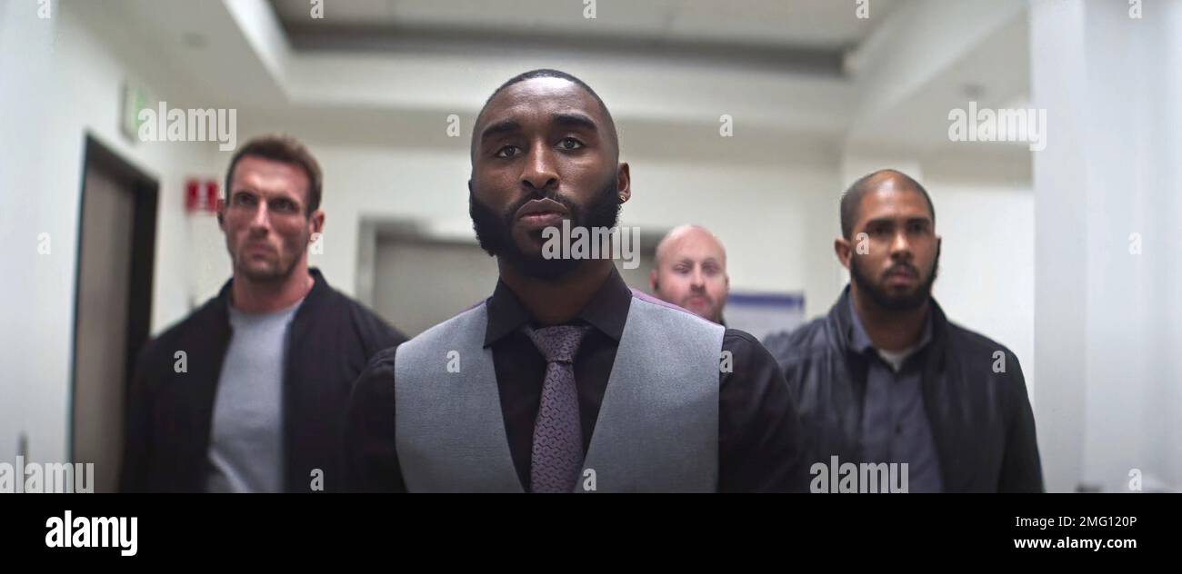 IMANI, Demetrius Shipp Jr. (center), 2023. © Faith Media Distribution ...