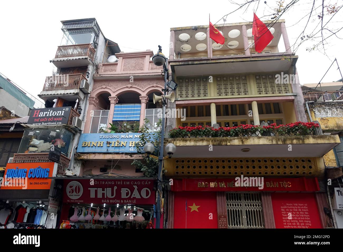 Buildings in old quarter of Hanoi, Hà Nội, Vietnam, Asia, UNESCO World ...