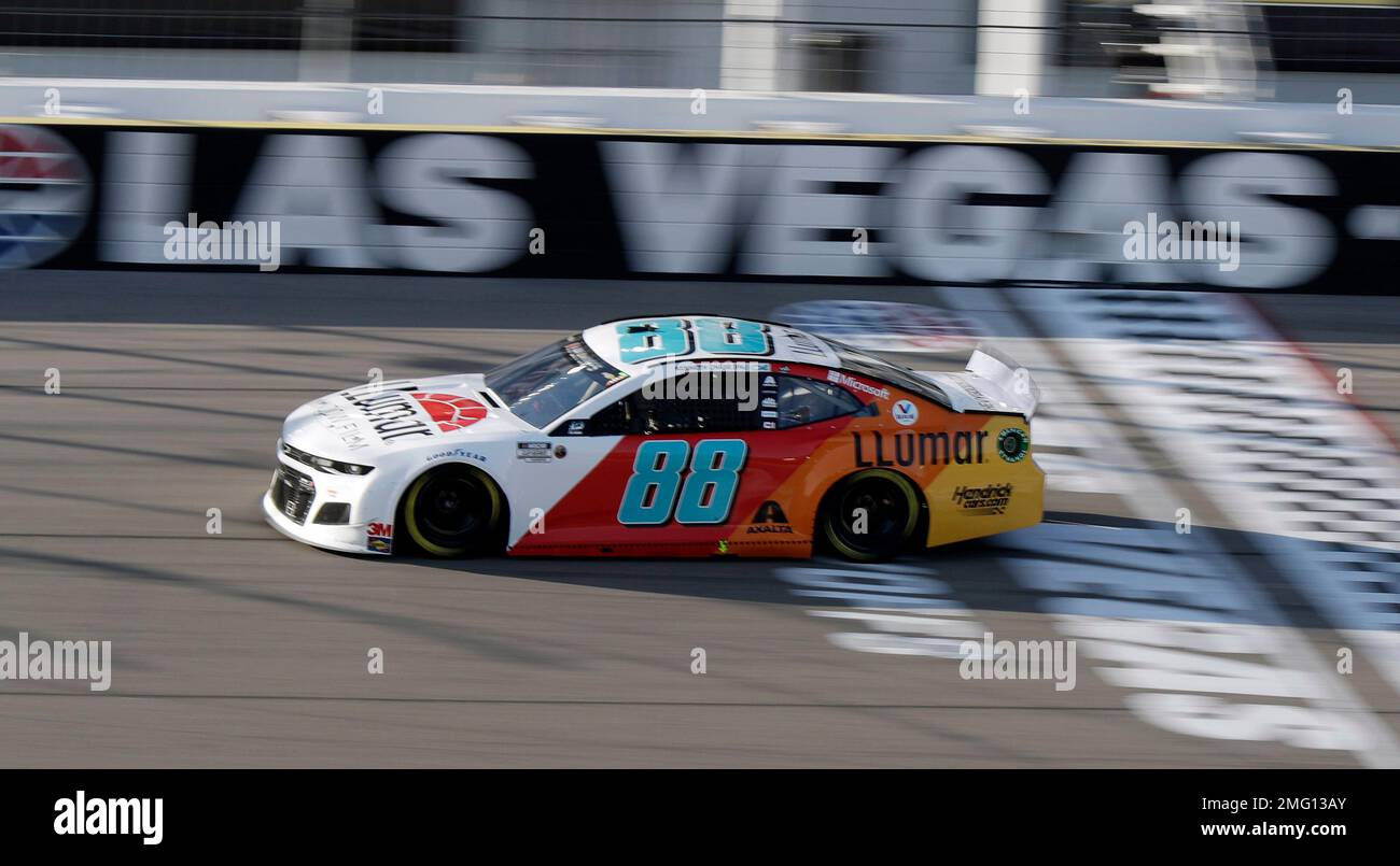 Alex Bowman drives during a NASCAR Cup Series auto race Sunday, Sept ...