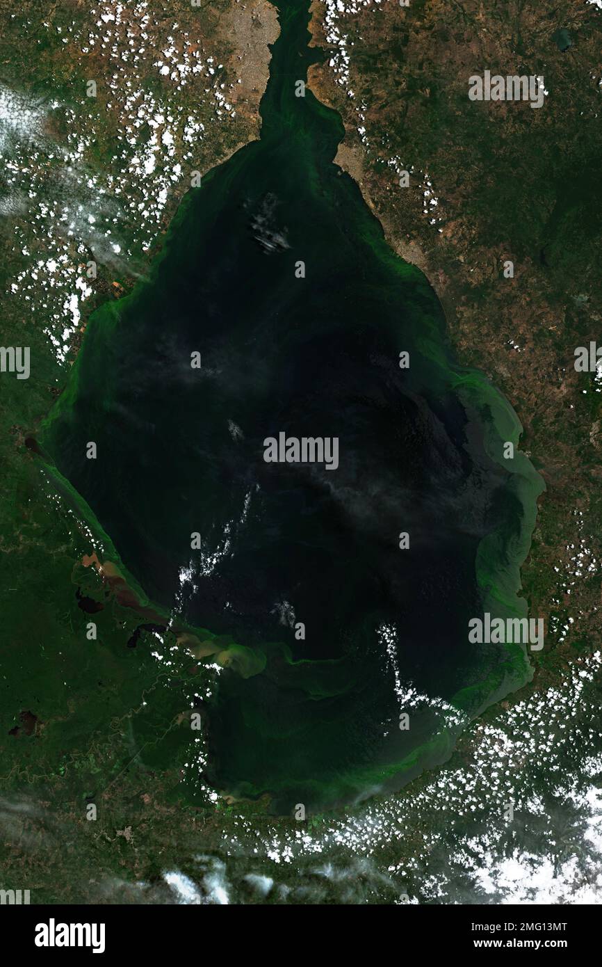 High resolution satellite image of Lago de Maracaibo in Venezuela ...