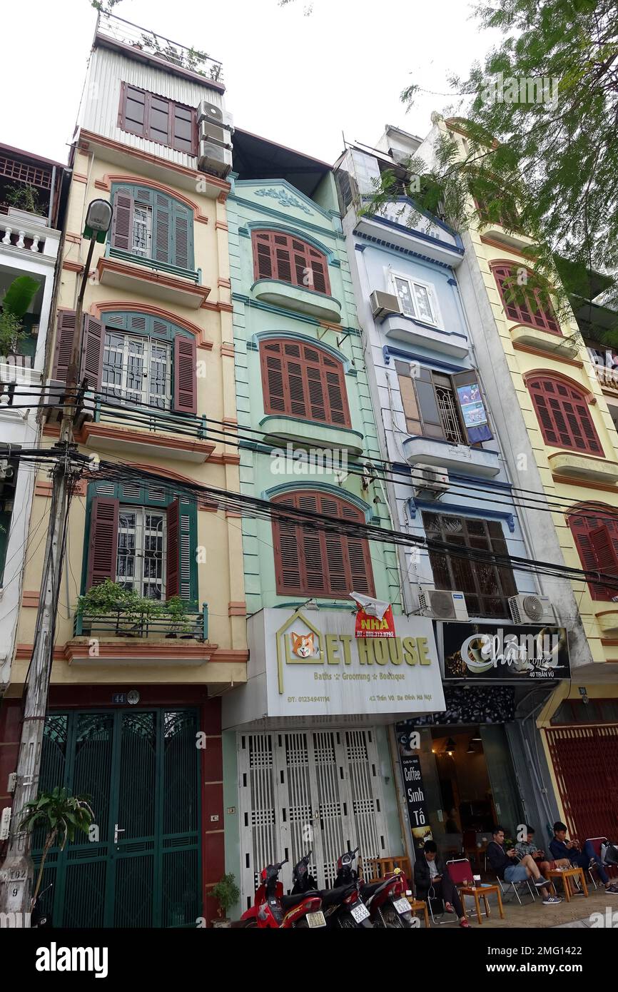 Buildings in old quarter of Hanoi, Hà Nội, Vietnam, Asia, UNESCO World ...