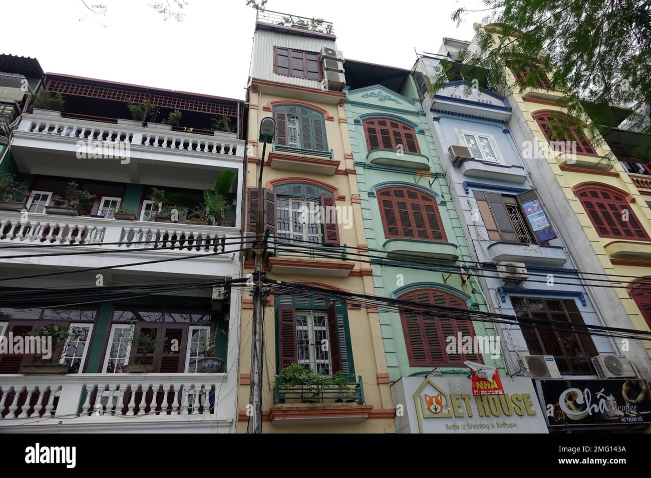 Buildings in old quarter of Hanoi, Hà Nội, Vietnam, Asia, UNESCO World ...