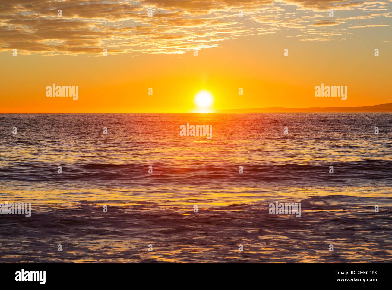sea sunset for natural background Stock Photo - Alamy