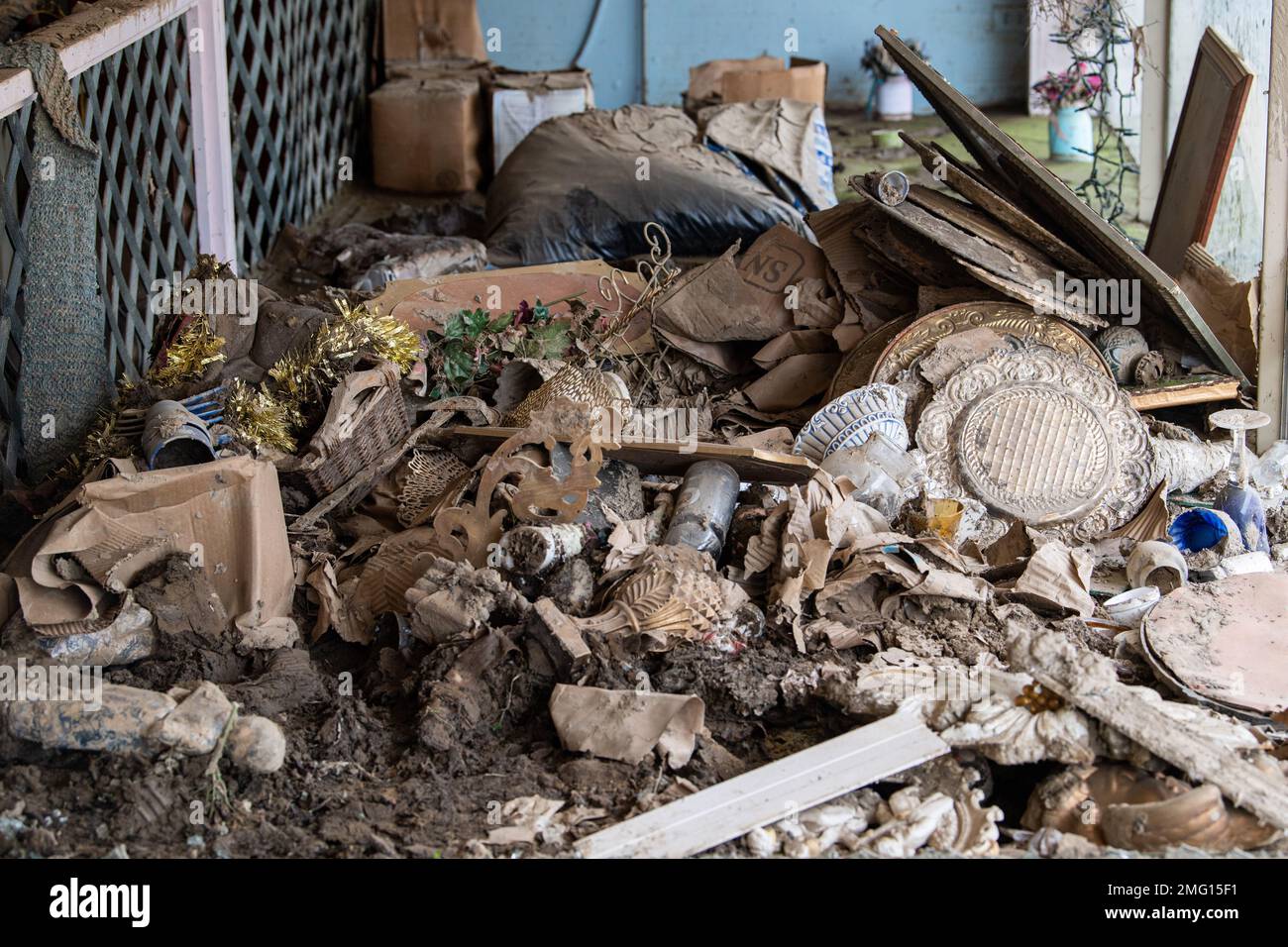 Damage and debris left behind after late July and early Aug. flooding ...