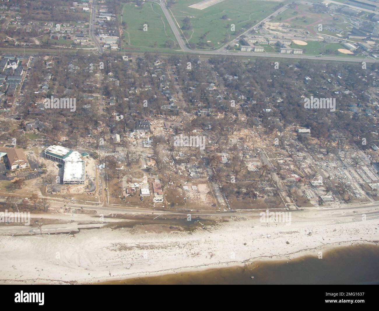 Aftermath - Miscellaneous - 26-HK-48-154. wide aerial view of destroyed ...