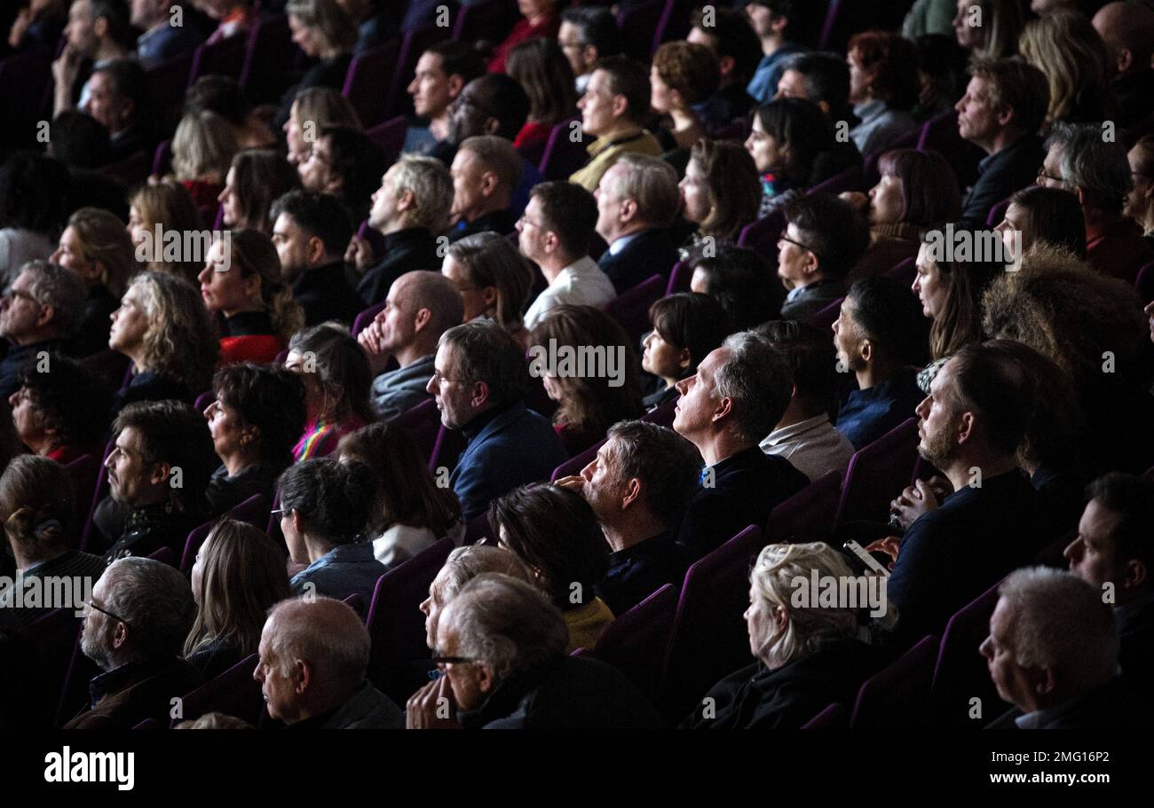 ROTTERDAM - Visitors watch Munch's world premiere during IFFR 2023. The ...