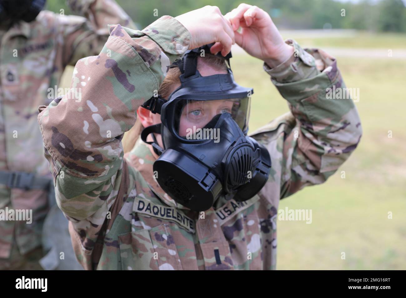 U.S. Army 1st Lt. Emily Daquelente, strength manager, 37th Infantry ...