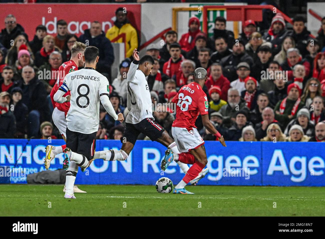 Marcus Rashford #10 of Manchester United scores to make it 0-1 during ...