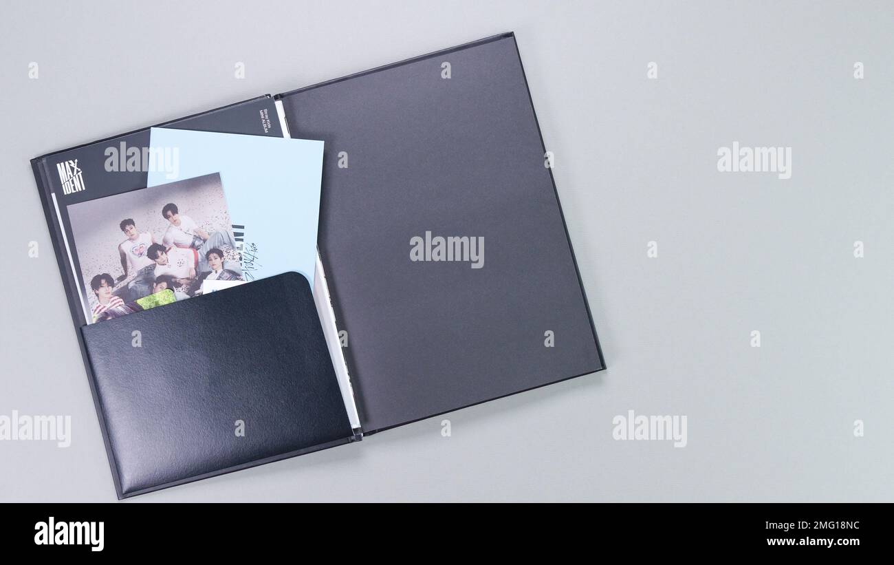 Stray Kids MAXIDENT mini Album Box set on grey. Music CD. South Korean ...