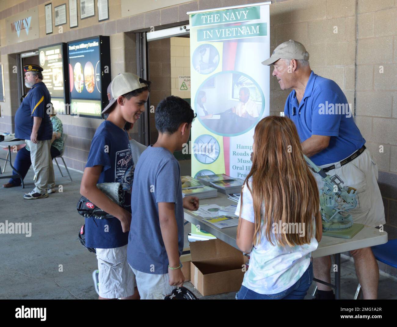 Museum Volunteers Bill Filbert, with the Hampton Roads Naval Museum ...