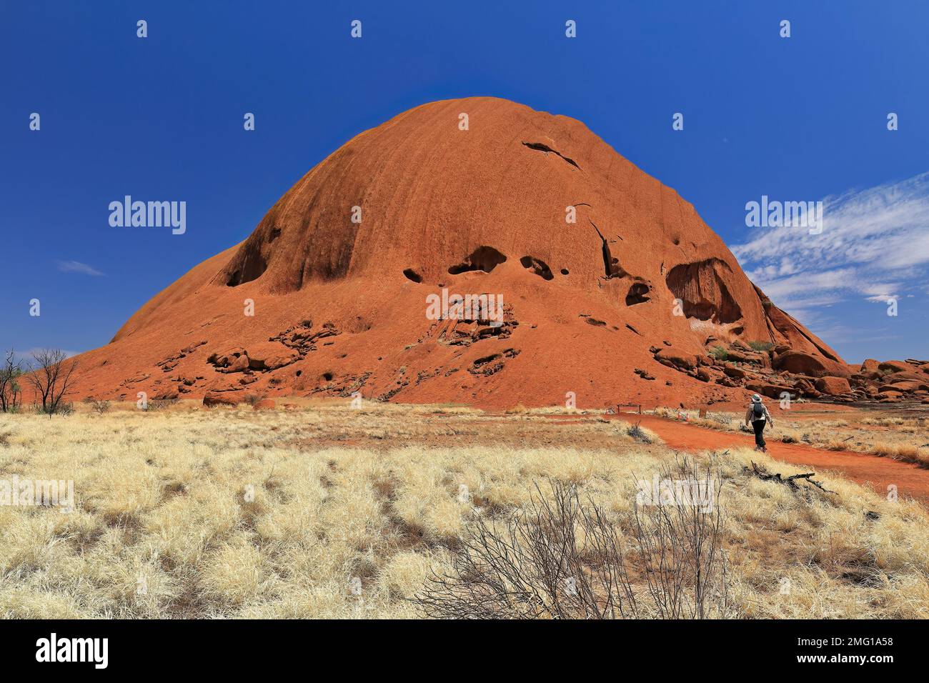 441 Uluru-Ayers Rock northeast and southeast faces meeting corner ...