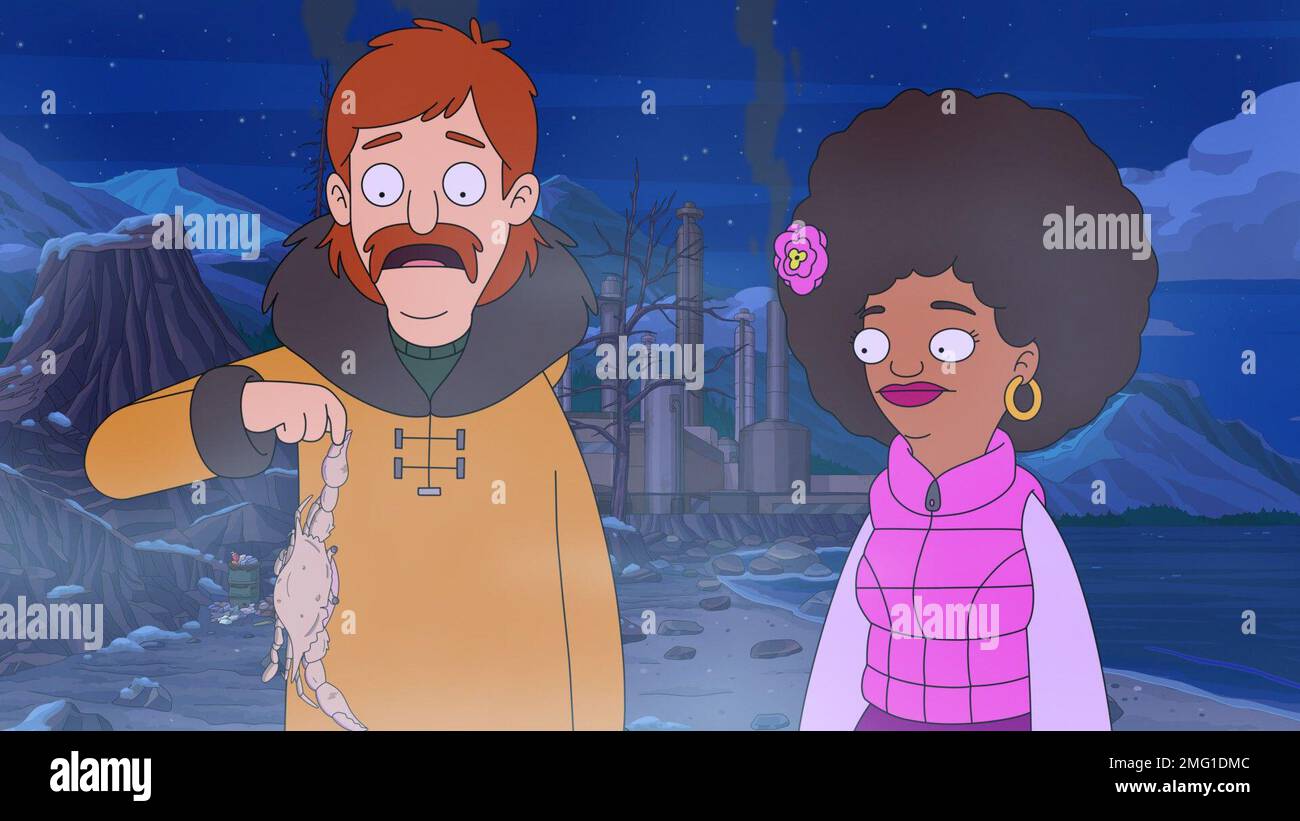 THE GREAT NORTH, from left: Wolf Tobin (voice: Will Forte), Honeybee ...