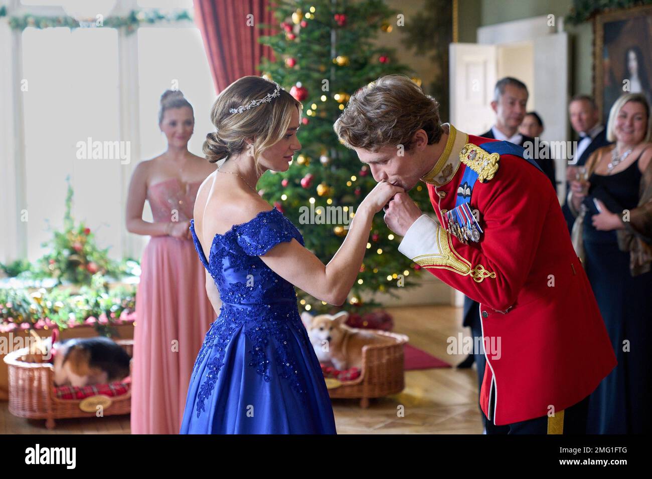 A ROYAL CORGI CHRISTMAS, from left: Hunter King, Jordan Renzo, (aired ...