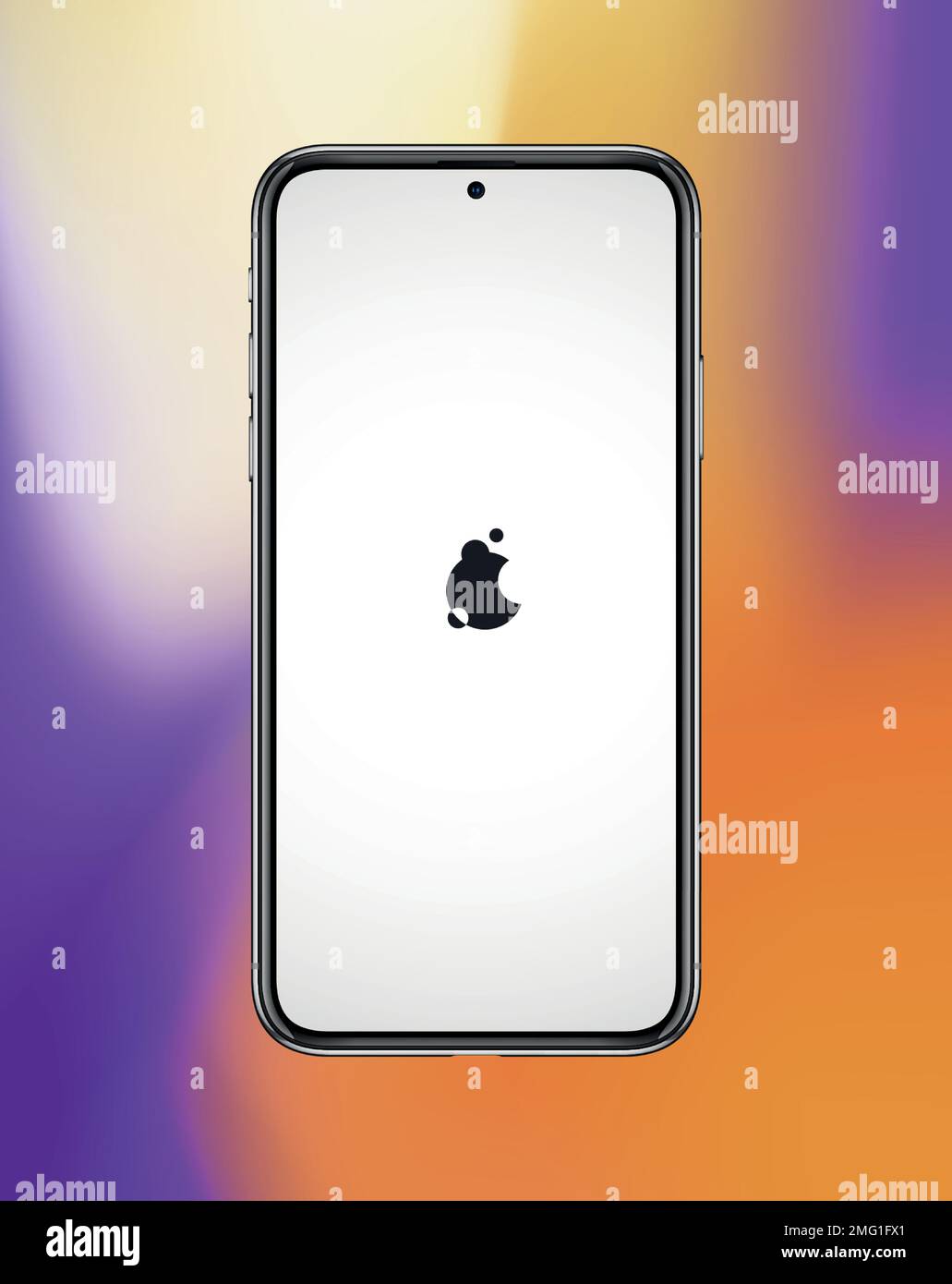 Smart phone frame blank screen mock up. 3d cell phone template for ...