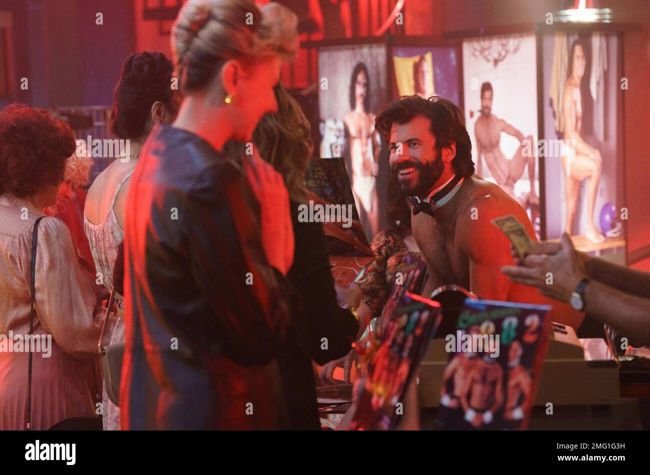 WELCOME TO CHIPPENDALES, Michael Graceffa, as Richie (behind bar), Just ...